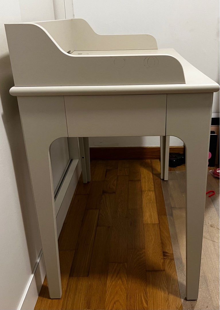 Ikea Desk with Drawer and wire cap, Furniture & Home Living, Furniture ...