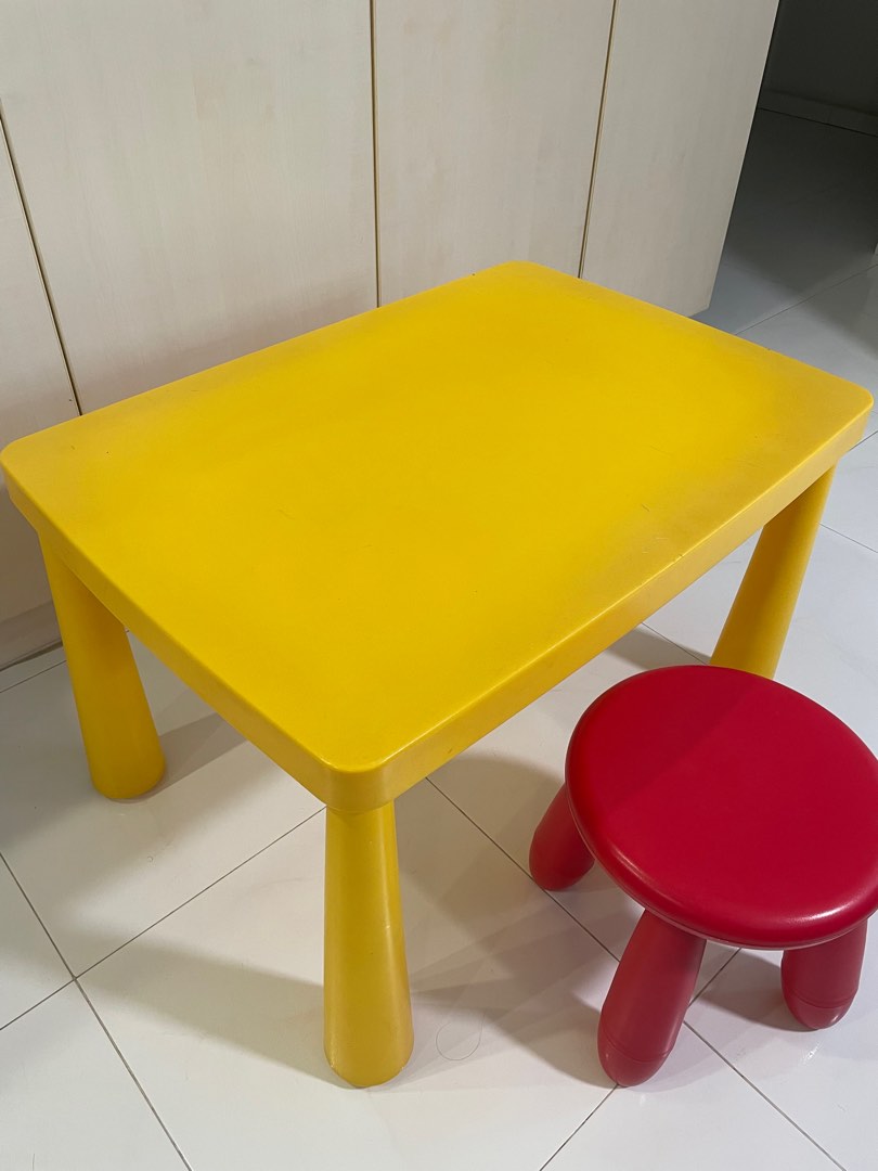 IKEA Kids Table and stool, Babies & Kids, Baby Nursery & Kids Furniture ...
