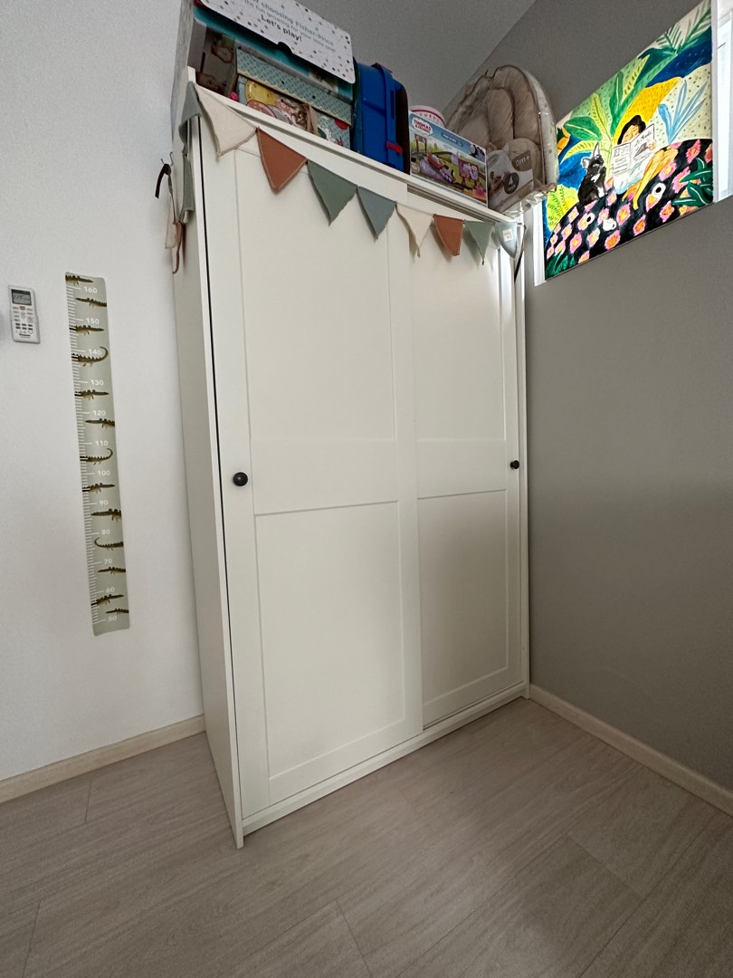 IKEA Wardrobe (HAUGA), Furniture & Home Living, Furniture, Shelves ...