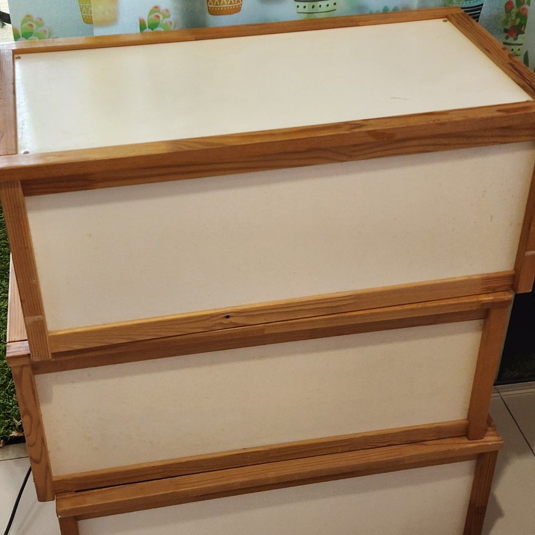 IKEA wood storage box (3 boxes), Furniture & Home Living, Home ...