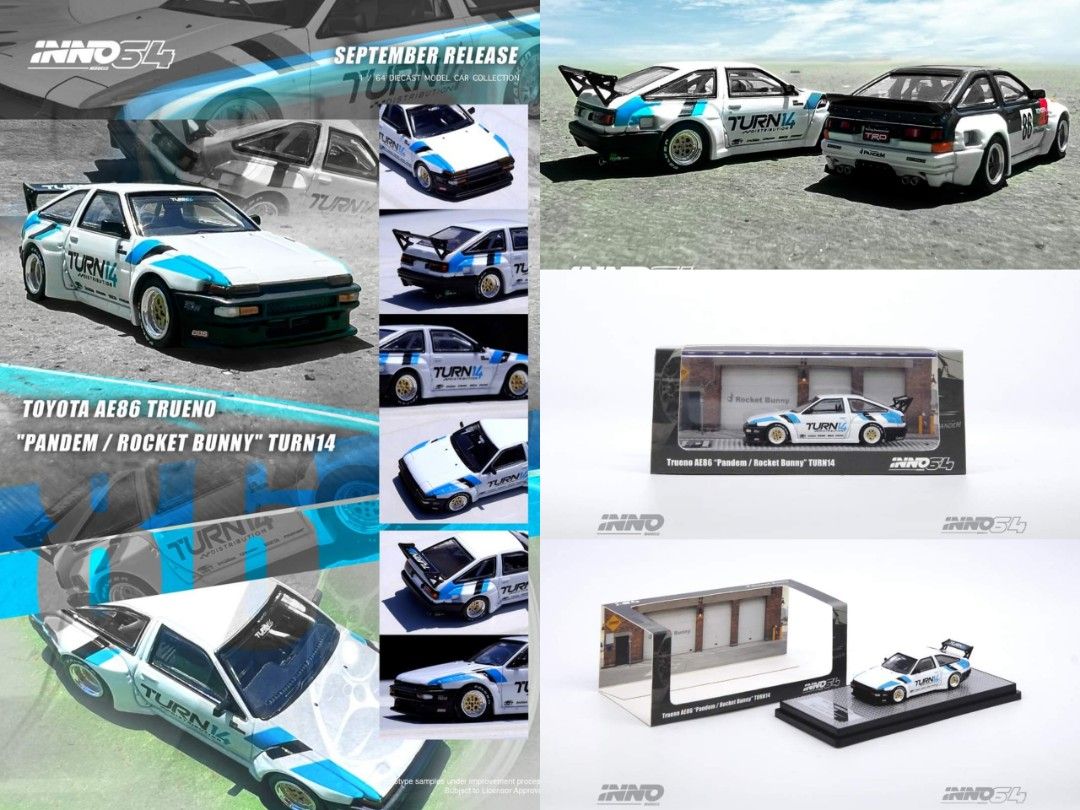 INNO64 9月預訂 #LBWK F40 Red #TOYOTA AE86 Levin "INAZUMA WORX" #TOYOTA ...