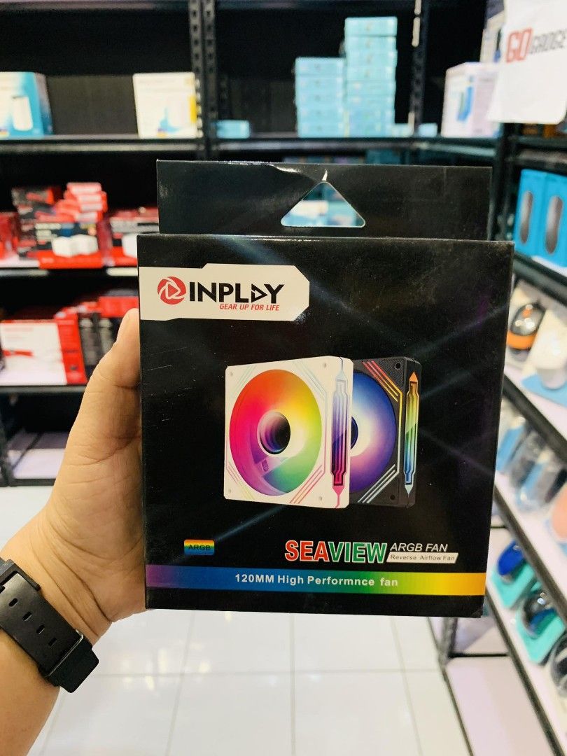 Inplay Seaview Tower X1 Single ARGB 120mm Case Fan 6Pinn White ...