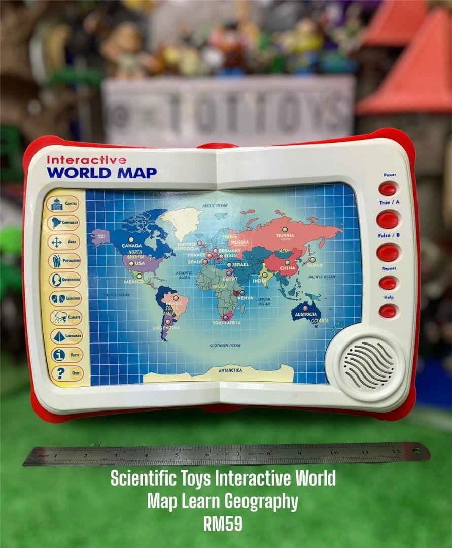 Interactive World Map, Hobbies & Toys, Toys & Games on Carousell