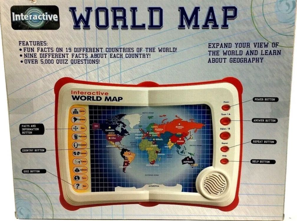 Interactive World Map, Hobbies & Toys, Toys & Games on Carousell