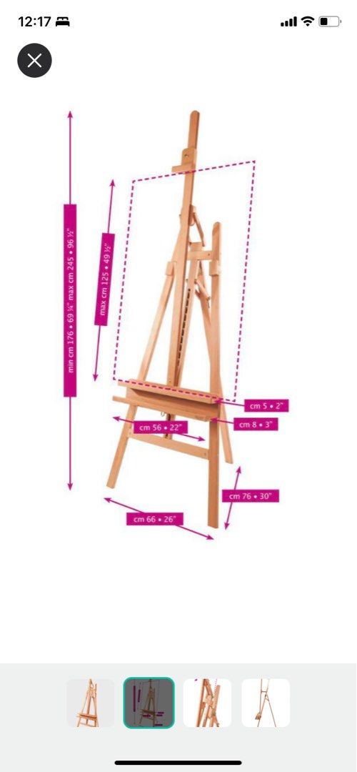 Italian MABEF art easel, Hobbies & Toys, Stationery & Craft, Craft ...