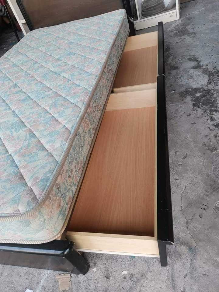 Japan Solid wood single size bedset with drawers, Furniture & Home ...