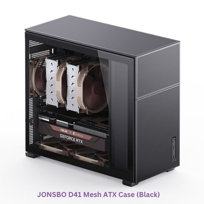 JONSBO D41 MESH ATX Case / D41 STD ATX Case, Type C, No fans [2 Color ...