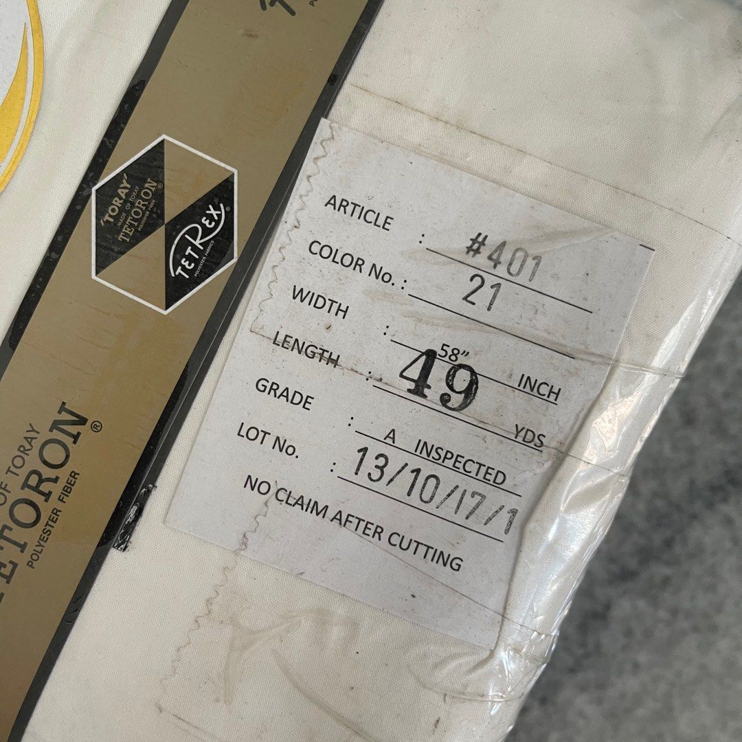 Kain Tetrex White (putih) 49yds, Desain & Kerajinan Tangan, Lainnya di ...