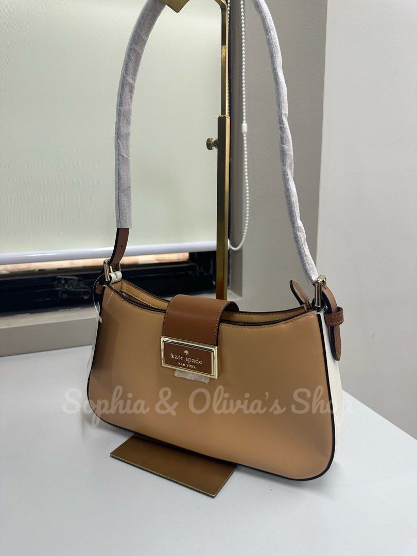 Kate Spade Reagan Small Shoulder/Kili kili Bag in Tiramisu on Carousell