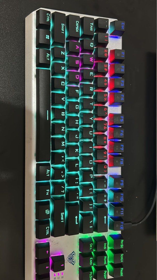 Keyboard Gaming Mechanical AULA F-2067 TKL - K-RGD Blue Switch-New LED ...