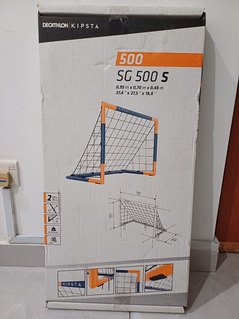 KIPSTA Football Soccer Goal Steel SG500 Size S, Sports Equipment ...