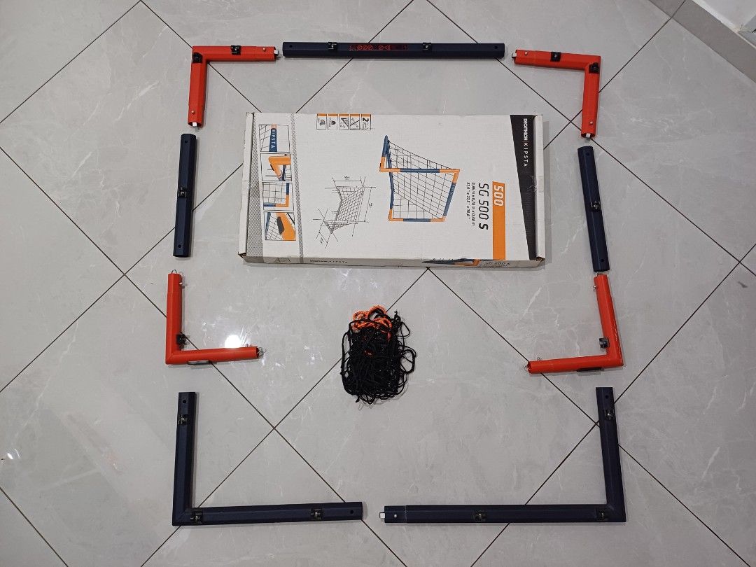 KIPSTA Football Soccer Goal Steel SG500 Size S, Sports Equipment ...