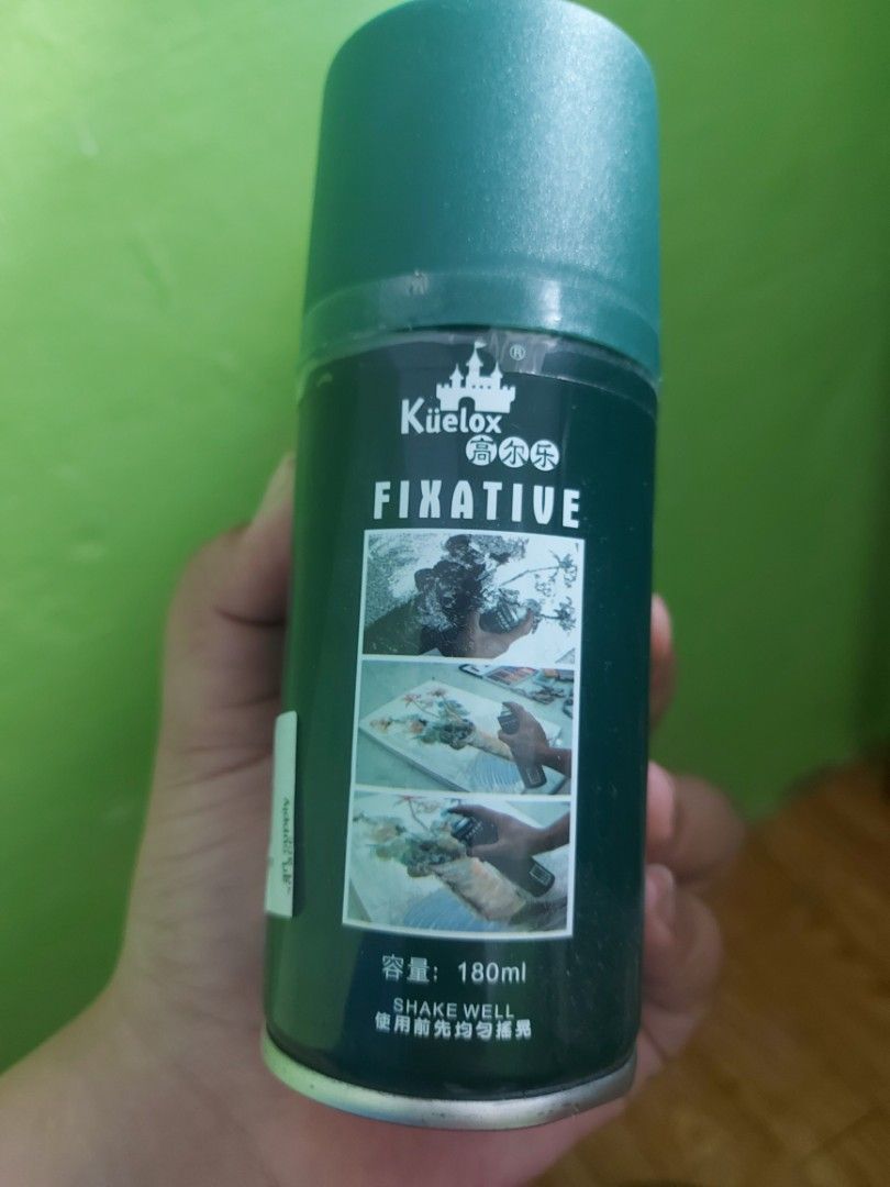 Kuelox Fixative Spray - 180 ml, Hobbies & Toys, Stationary & Craft, Art ...
