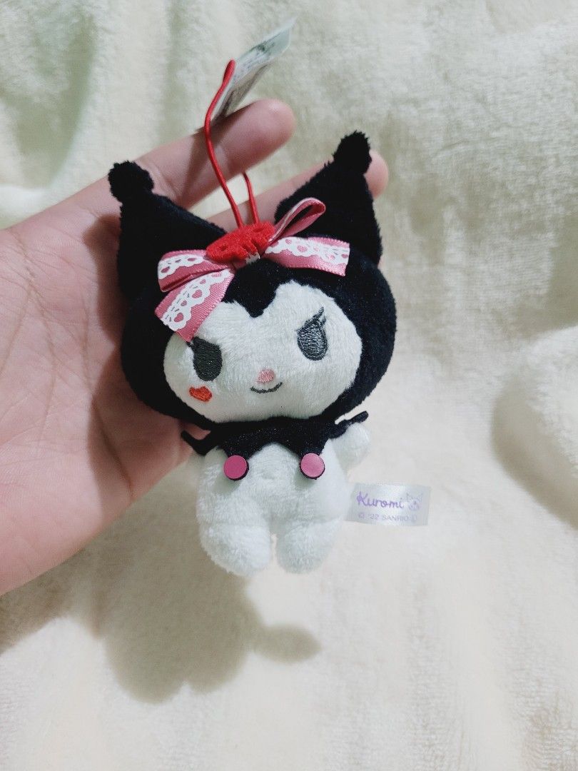 Kuromi Red Plush Charm (Sanrio), Hobbies & Toys, Toys & Games on Carousell