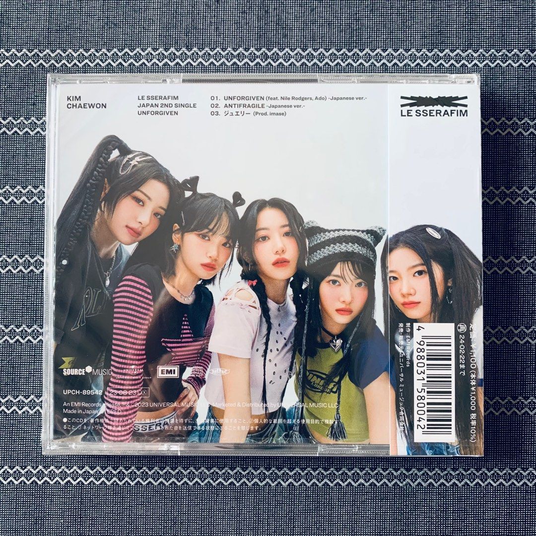 Le Sserafim - Unforgiven [Kim Chaewon Solo Jacket Edition] CD, Hobbies ...
