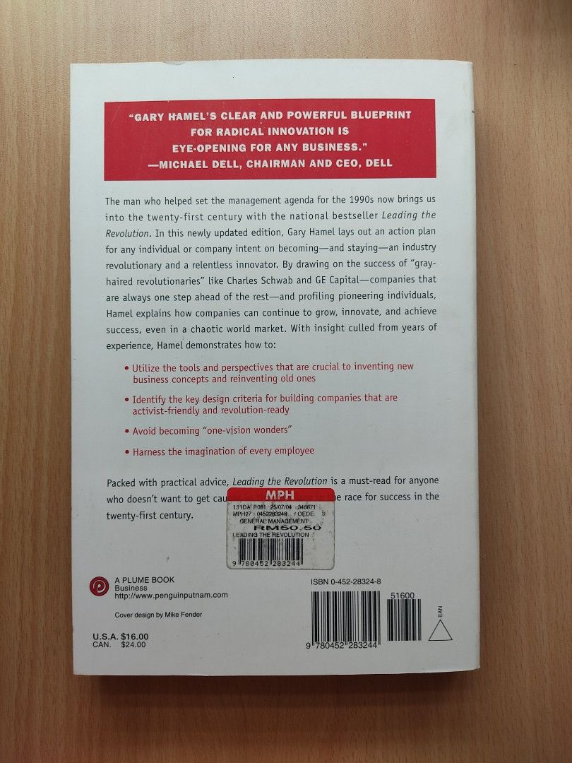 Leading the Revolution by Gary Hamel, Hobbies & Toys, Books & Magazines, Storybooks on Carousell