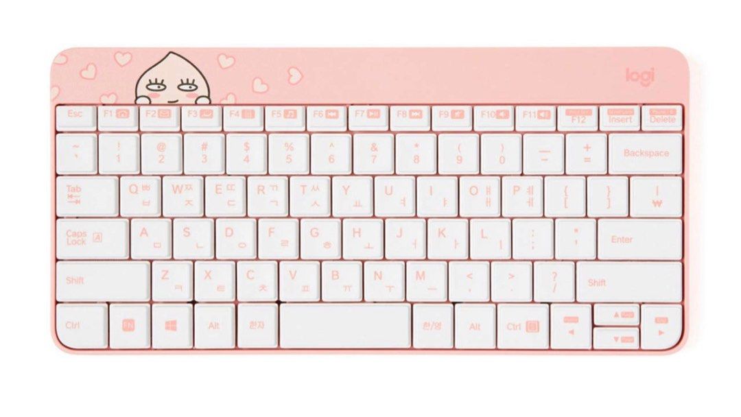 Logitech Apeach English/Korean Wireless Keyboard, Computers & Tech ...