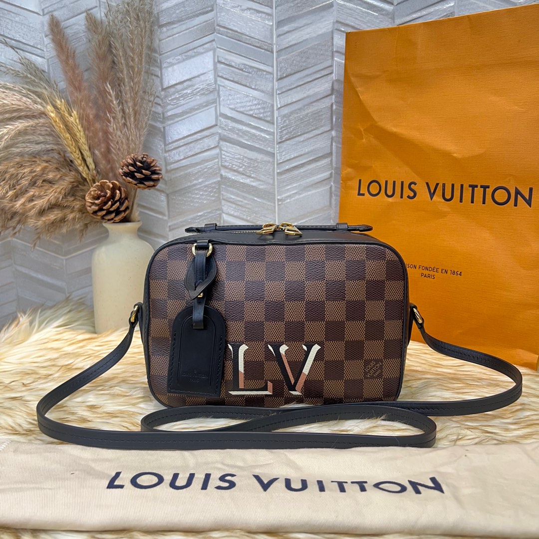 Louis Vuitton Santa Monica in Noir Damier Ebene Crossbody bag, Luxury ...