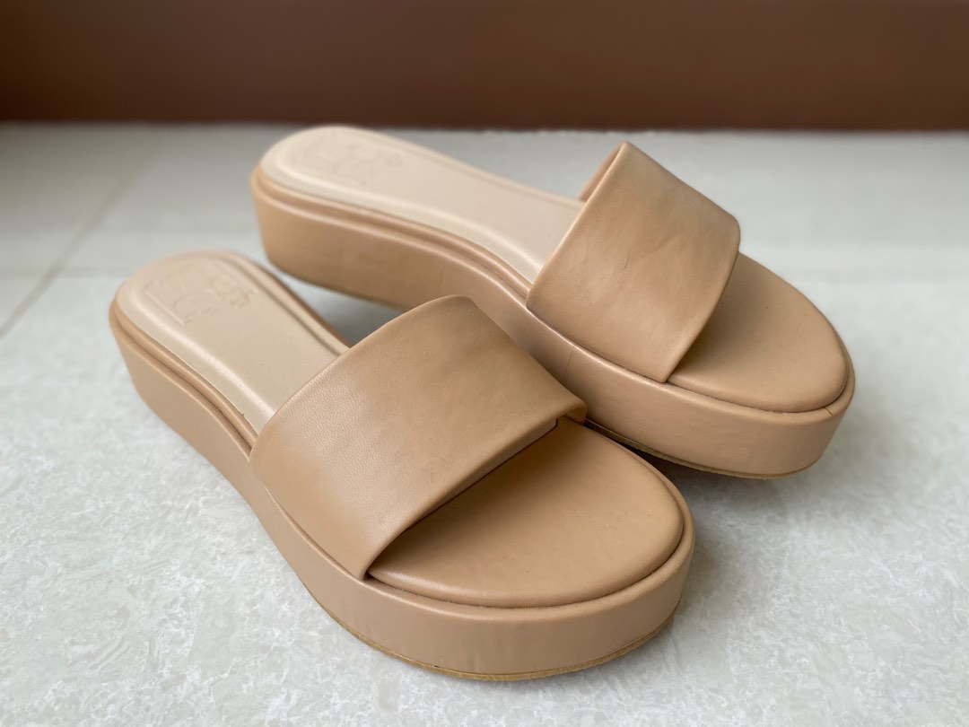 Marikina Made Beige Slides, Women's Fashion, Footwear, Slippers and ...