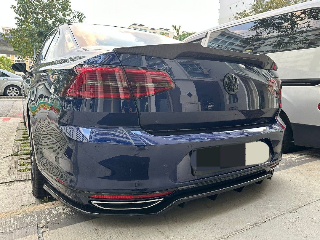 Maxton Style Rear Diffuser Passat B8 2.0 Non Rline, Car Accessories ...