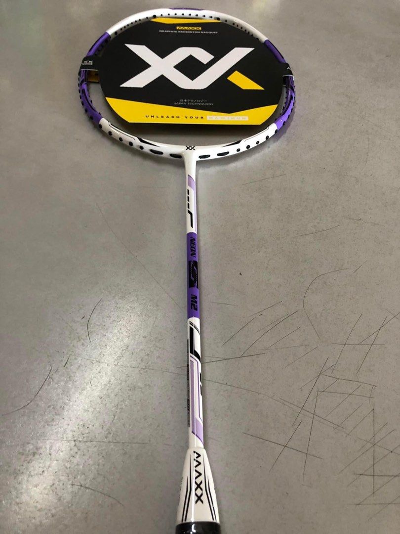 Maxx Neon M2 Racket, Sports Equipment, Sports & Games, Racket & Ball ...