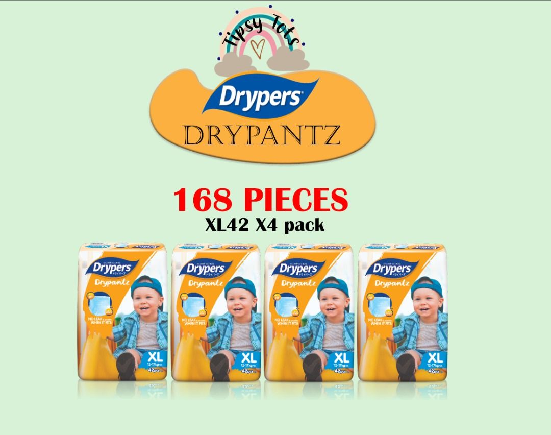 MEGA PACK DRYPANTZ - M58/L48/XL42/XXL36 (4 packs/carton), Babies & Kids ...