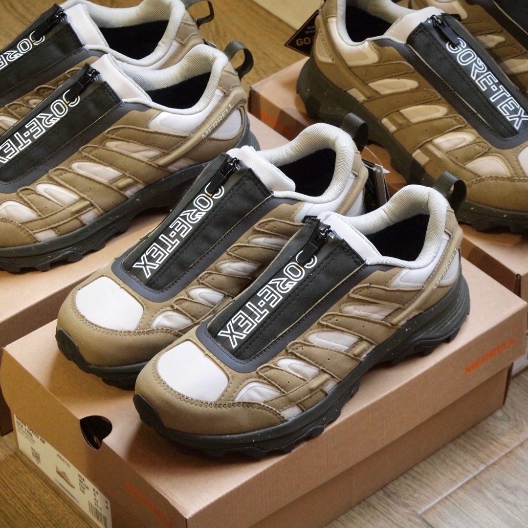 Merrell 1TRL Moab Speed Zip GTX Coyote Olive Gore-tex Gore Tex, 男裝, 鞋 ...