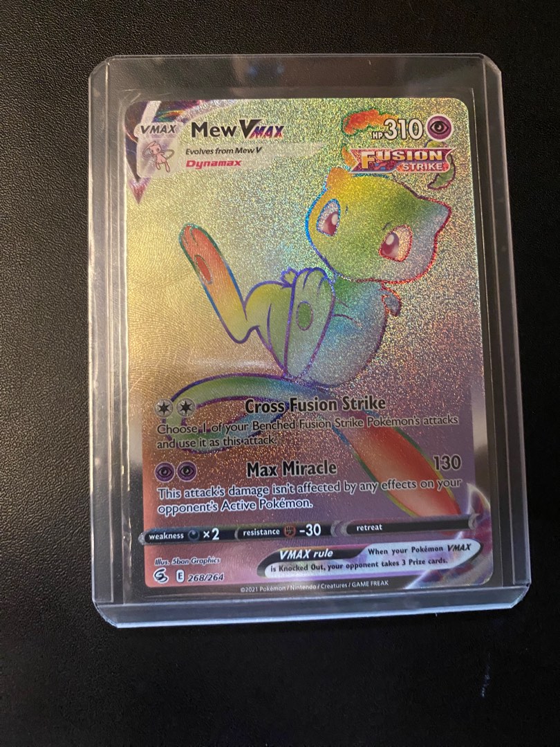 MEW VMAX (RAINBOW), Hobbies & Toys, Toys & Games on Carousell