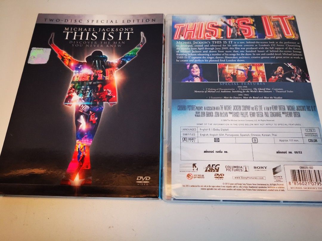 Michael Jackson DVD, Hobbies & Toys, Music & Media, CDs & DVDs on Carousell