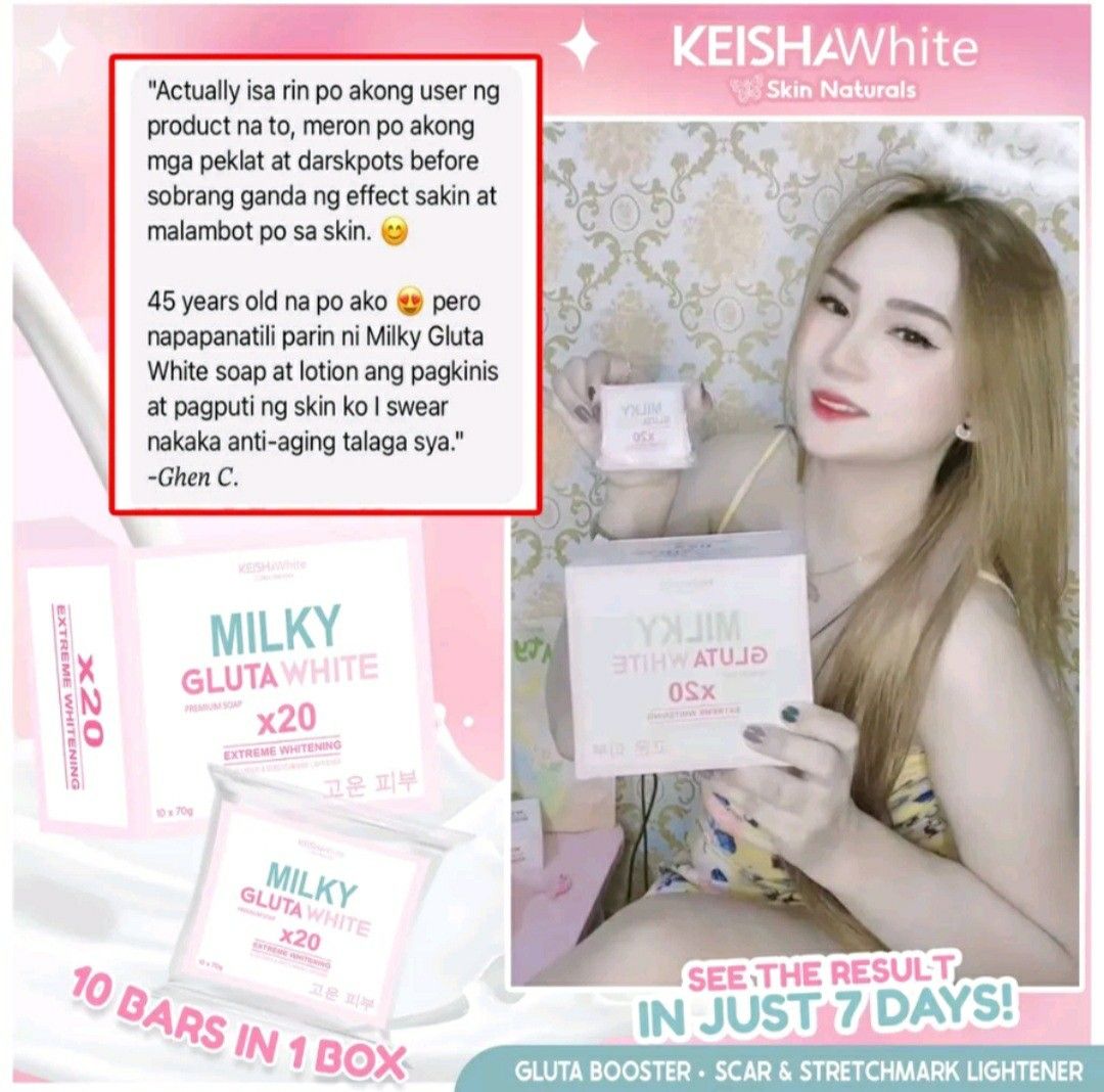 Milky Gluta White Extreme X20 Whitening Soap Php 120 for 3 pcs, Beauty ...