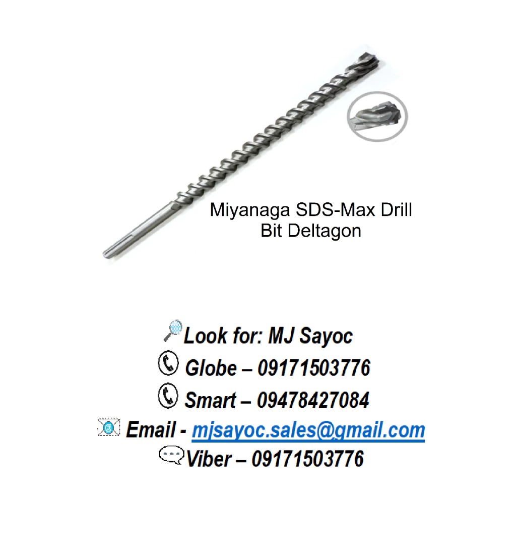 Miyanaga SDS-Max Drill Bit Deltagon, Commercial & Industrial ...