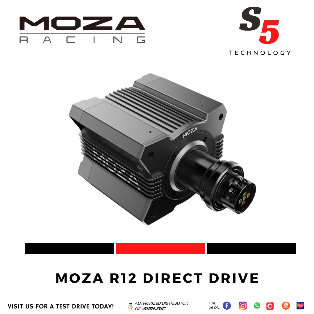 READY STOCK - Moza R12 Direct Drive Wheel Base / simracing / sim racing ...