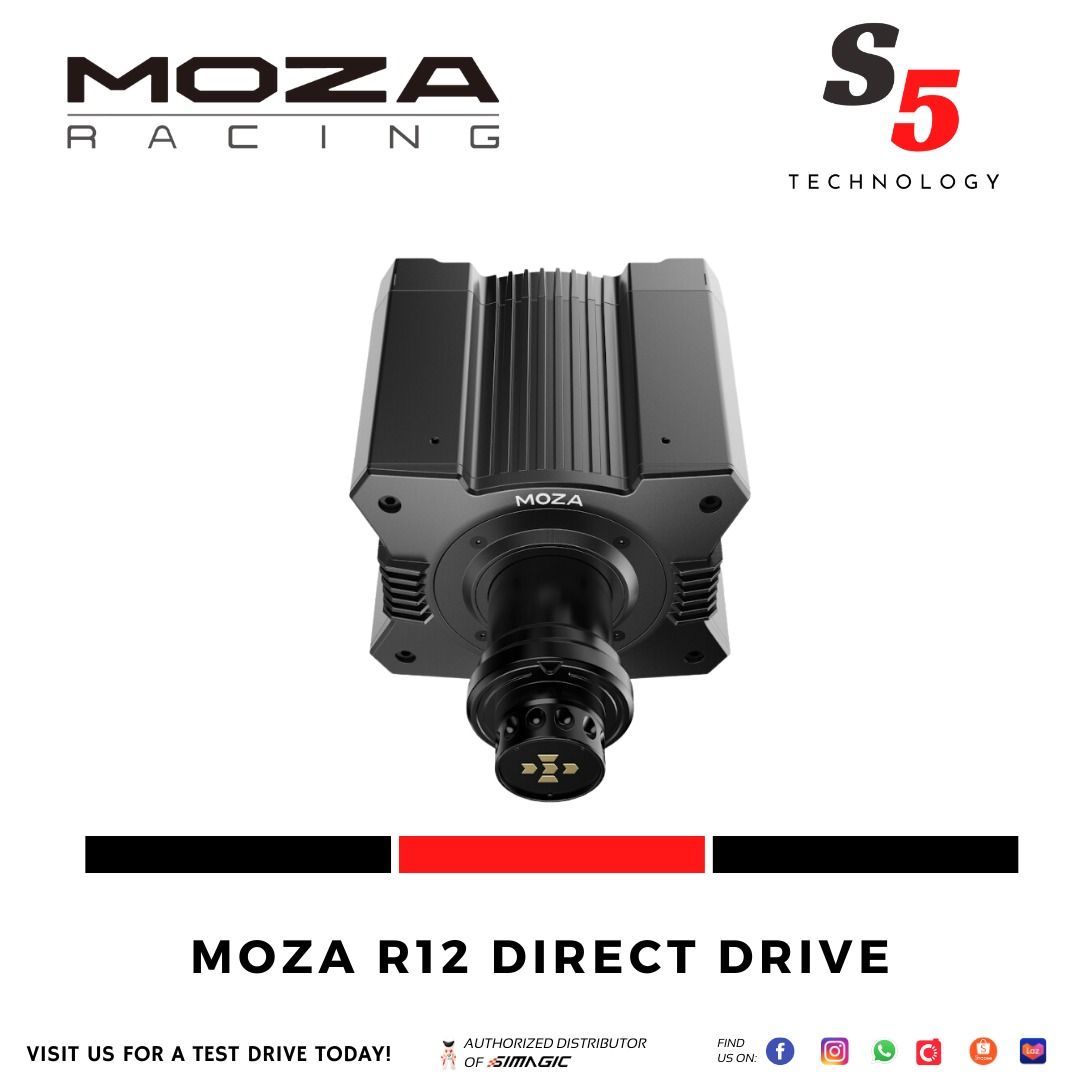READY STOCK - Moza R12 Direct Drive Wheel Base / simracing / sim racing ...