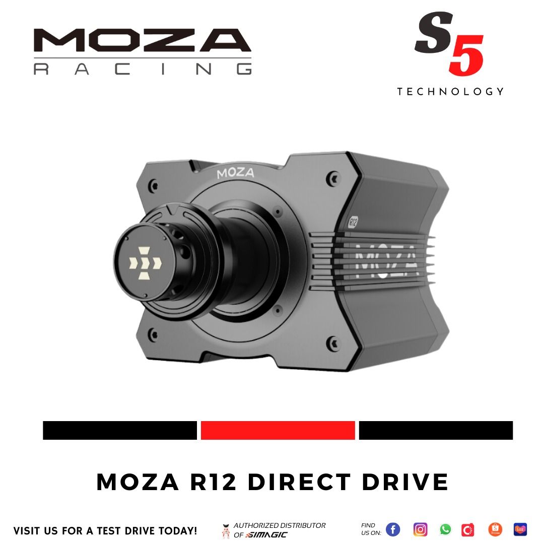 READY STOCK - Moza R12 Direct Drive Wheel Base / simracing / sim racing ...