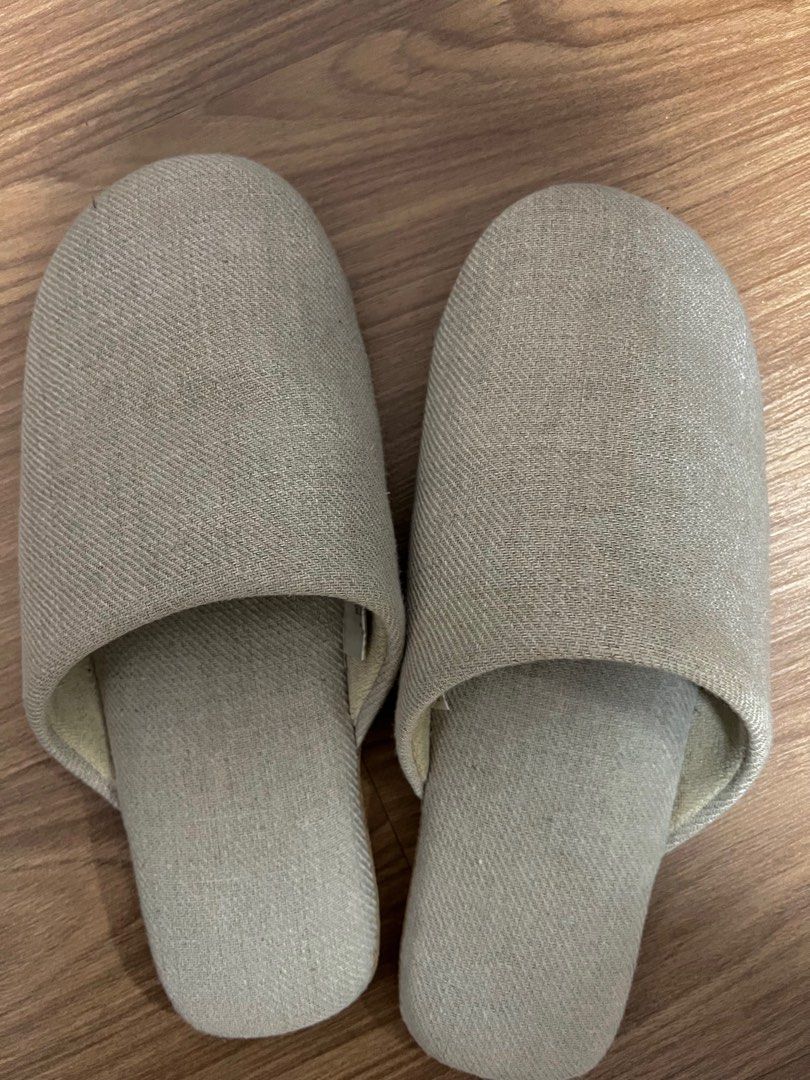 Muji Linen Slipper Soft Slipper Home Slipper, Women's Fashion, Footwear ...