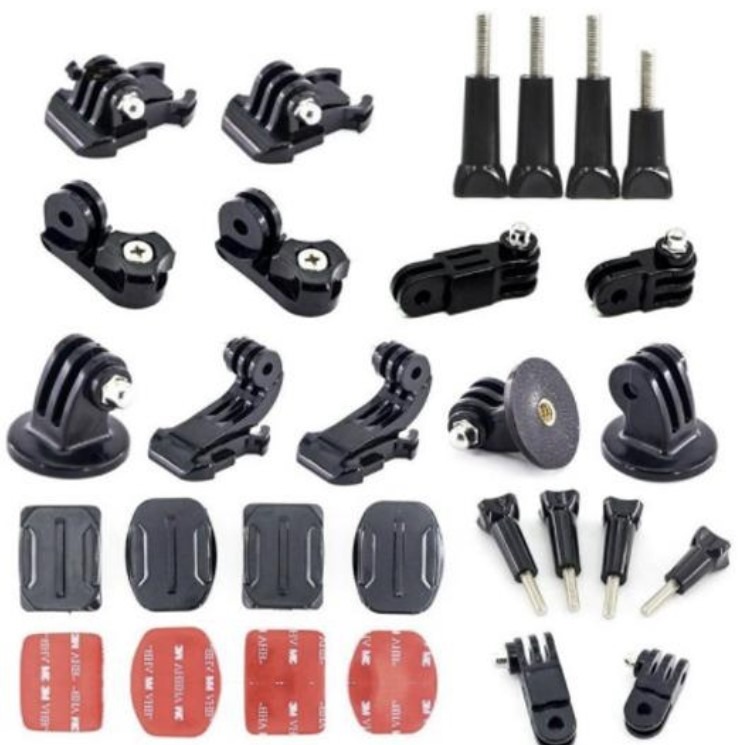 Multi-purpose Accessories Mount for Action Cameras (29pcs set ...