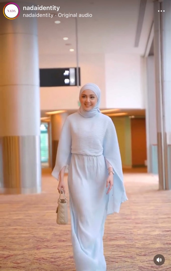 Nada identity Mawar Kurung in Baby Blue, Women's Fashion, Muslimah Fashion, Baju Kurung & sets ...