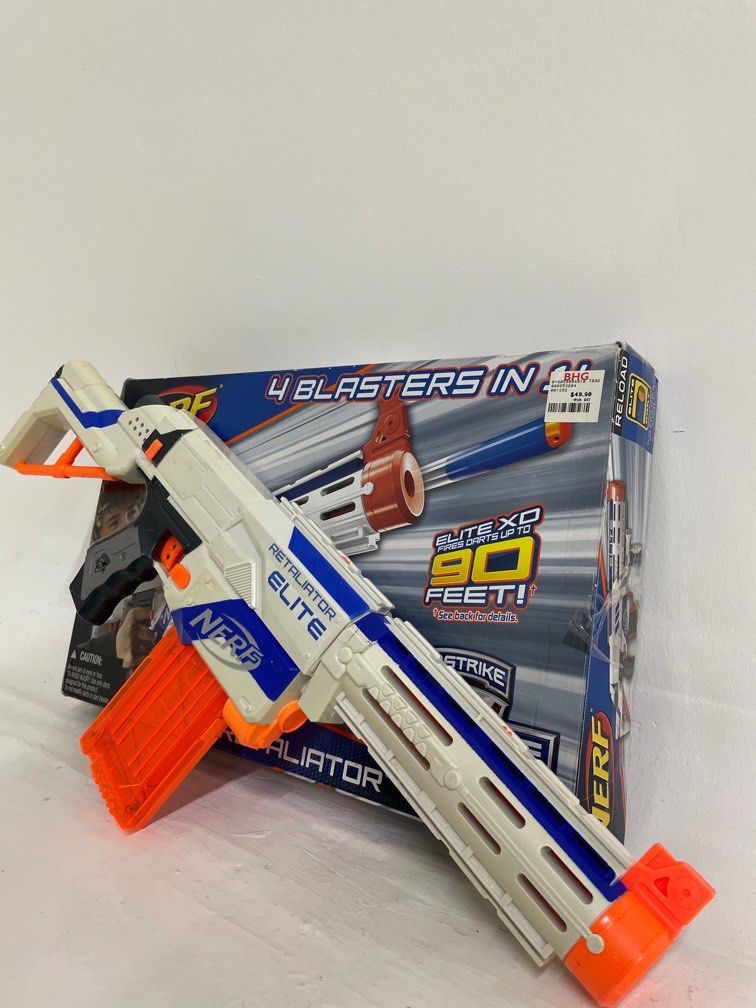 Nerf Gun Retaliator Elite Blaster Hobbies And Toys Toys And Games On Carousell