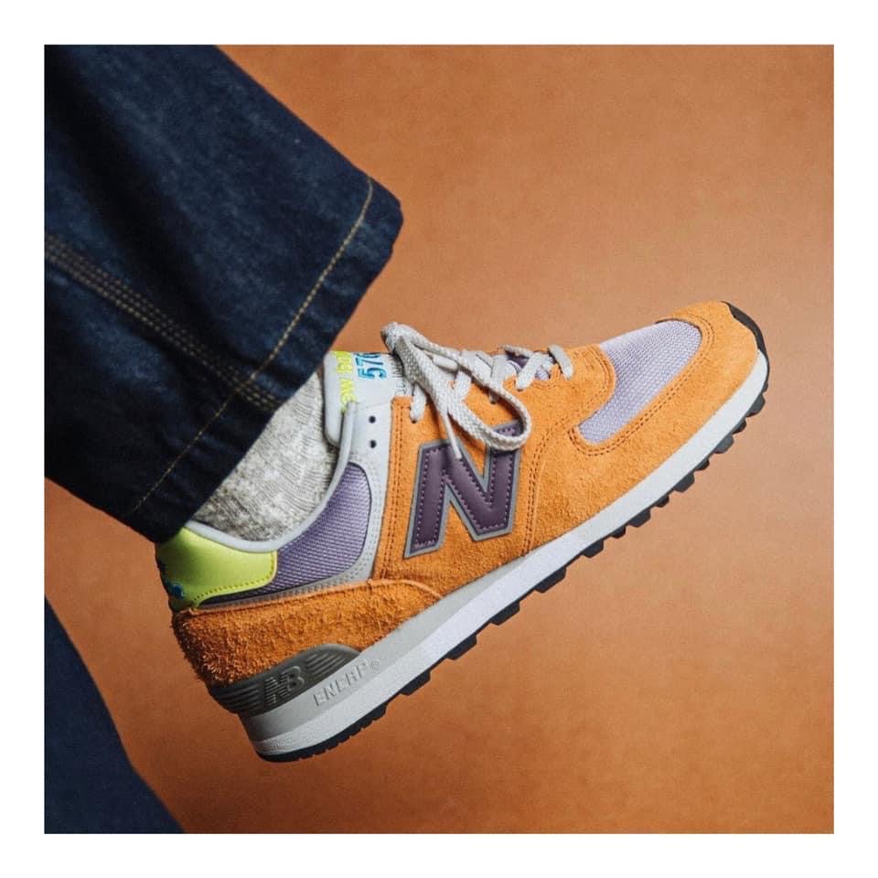 New Balance 576 'Apricot/Dusk/Limeade' Made in UK., Men's Fashion ...