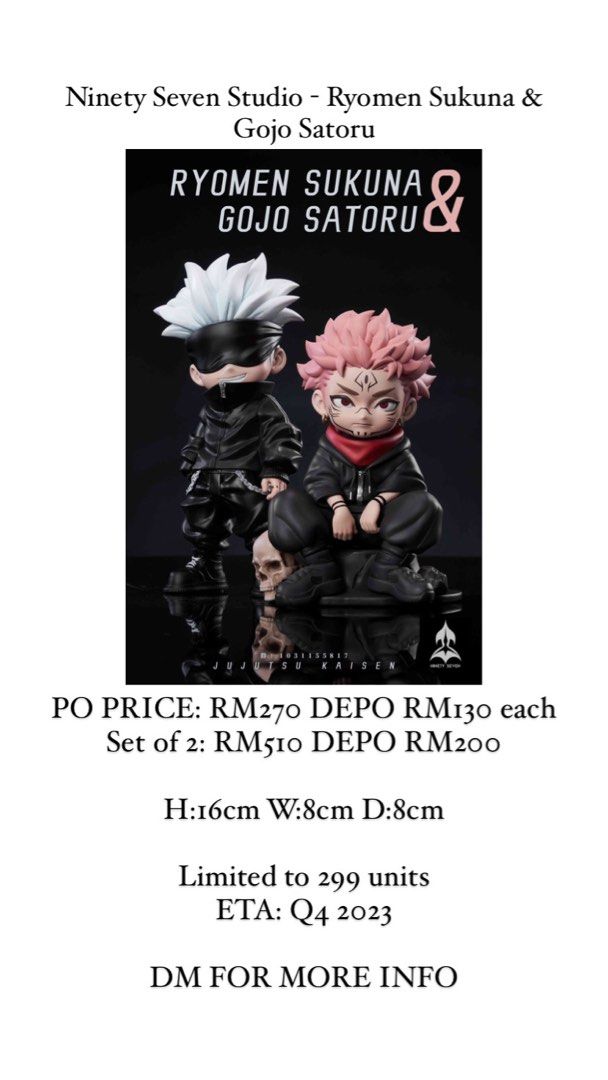 Ninety Seven Studio - Ryomen Sukuna & Gojo Satoru, Hobbies & Toys, Toys ...