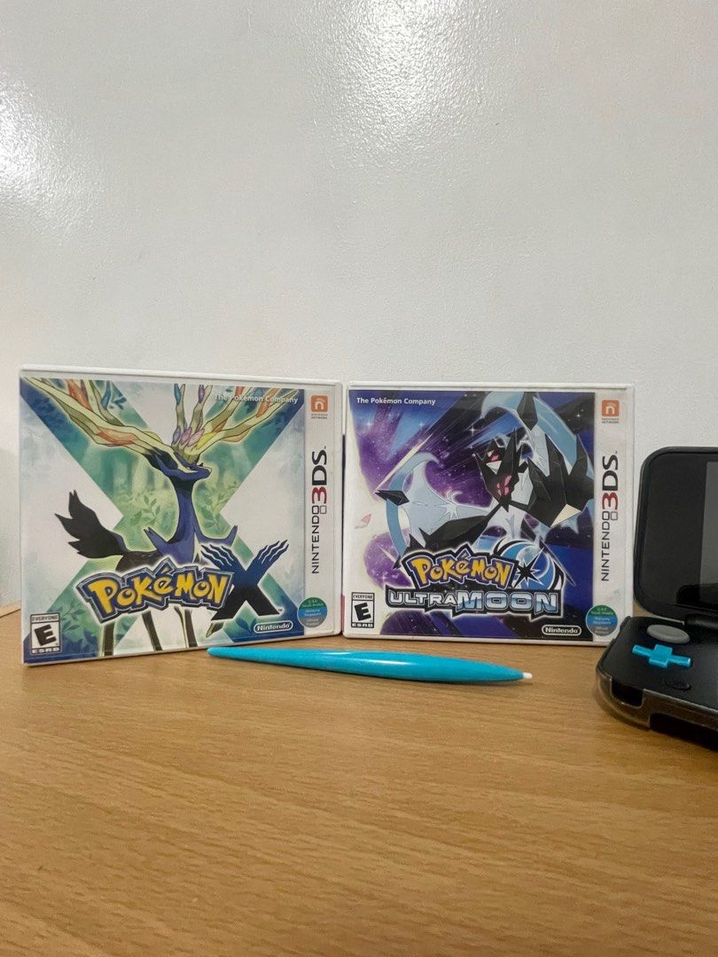 Nintendo 2DS XL plus Pokemon X and Pokemon Ultra Moon Package, Video ...