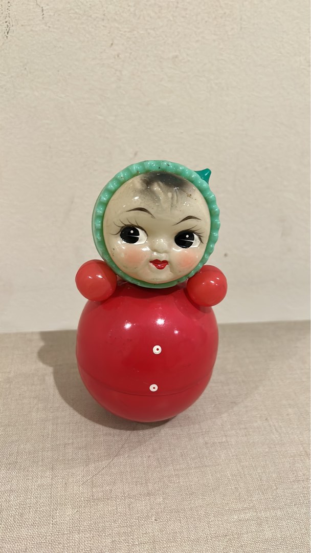 Old Chinese roly-poly doll , 14cm tall celluloid doll made in China ...