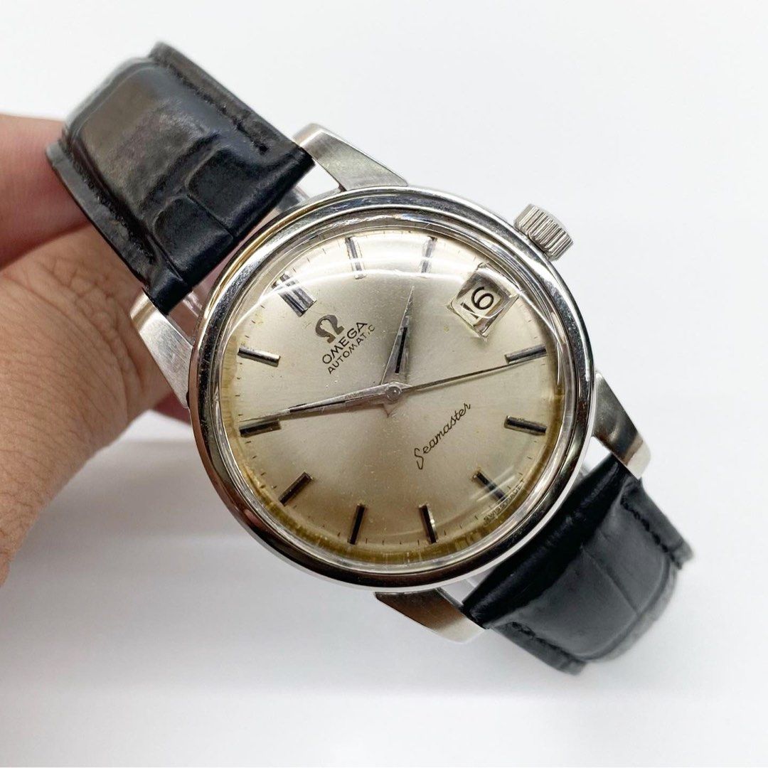 Omega Seamaster Calender Vintage Original, Barang Mewah, Jam Tangan di ...