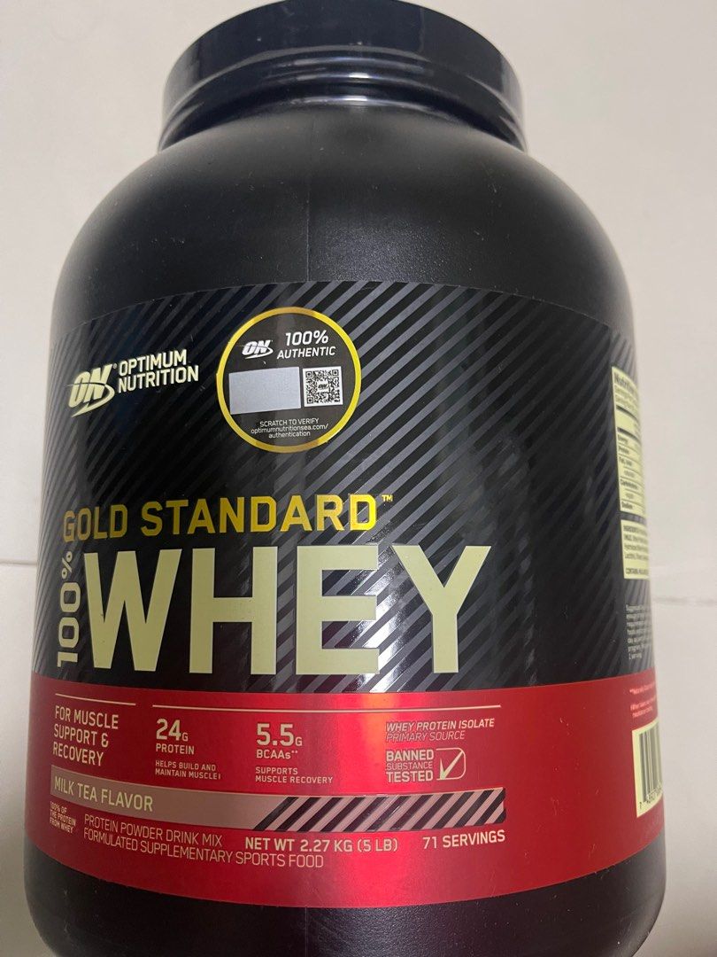 Optimum Nutrition Gold Standard 100% Whey Protein (5 lbs), Health & Nutrition, Health ...