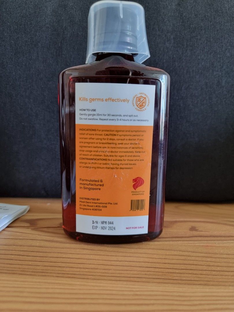 Orasyl Orange Povidone Iodine Antiseptic Mouthwash, Beauty & Personal ...