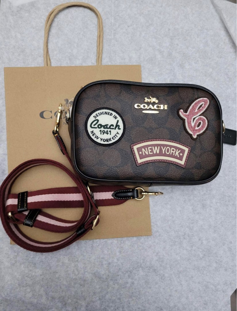 Original coach mini jamie camera bag ski patch on Carousell