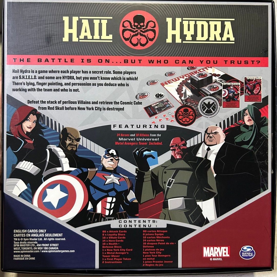 (Original) Hail Hydra board game, Hobbies & Toys, Toys & Games on Carousell
