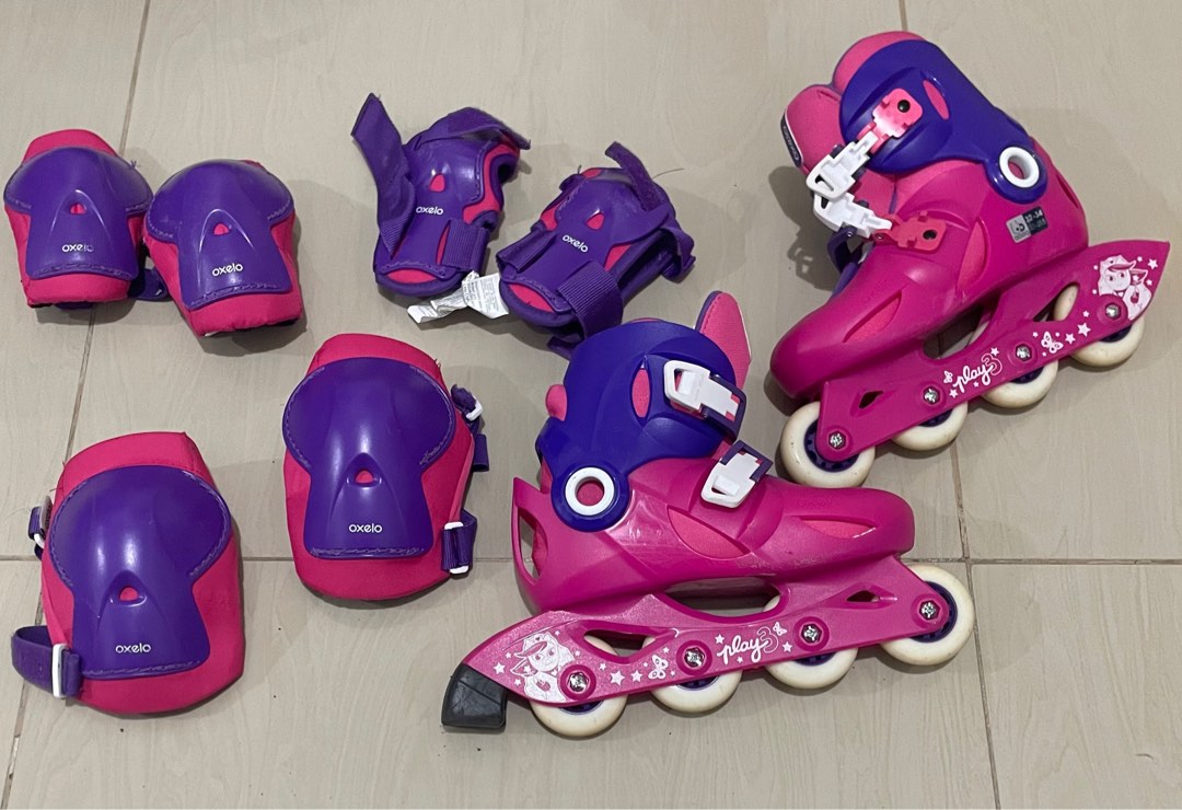 Oxelo Rollerblades Purple on Carousell