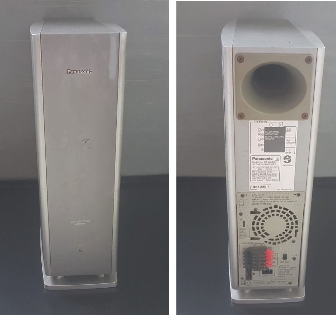 Panasonic 250 Watts Powered Subwoofer, JAPAN, Bass Speaker, Active ...