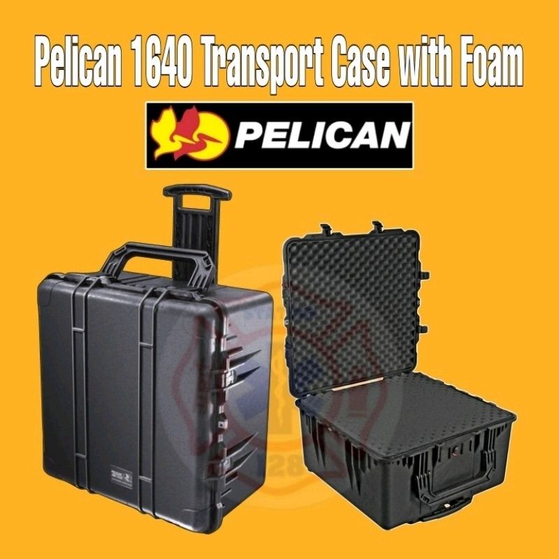 Pelican 1640 Transport Case with Foam Black on Carousell